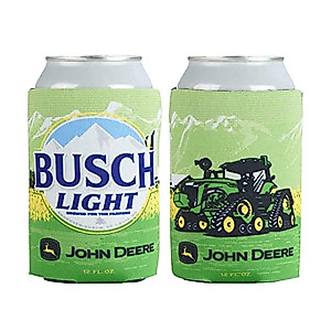 Busch Light Beer Tractor FOR The Farmers CORN Can Cooler Coolie