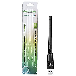 EASTECH Wireless WiFi USB Dongle Stick Adapter RT5370 150Mbps for MAG 254 250 255 270 275 IPTV Set-Top Box, Jynxbox, Linkbox, Raspberry Pi, Pc Laptops Desktop, for Win7, Win8, Mac OS, Linux