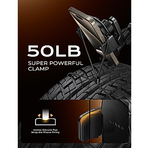 LISEN Phone Mount for Car Vent [Never Blocking] Universal Phone Holders for Your Car Hands Free Cell Phone Holder Car Mount Fits All Phones for iPhone 15 Pro Max Plus 14 13 12 Samsung Android Phones