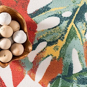 nuLOOM Contemporary Floral Janice Area Rug, 9x12, Multi