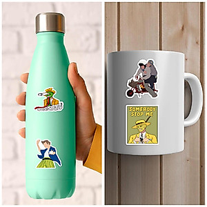 MONDAYTOZ 20 Pcs Stickers Packs Carrey Decal of Colorful Jim Aesthetic Vinyl Sticker Waterproof for Water Bottle Laptop Computer Luggage Phone Car Skateboard Bumper