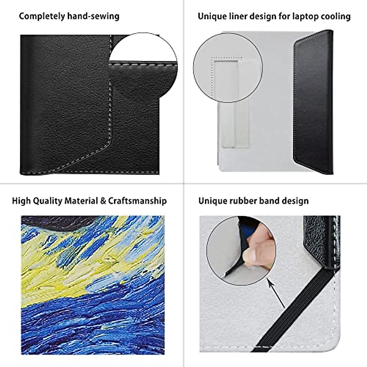 Alapmk Protective Case for 13.5" HP Spectre x360 14-eaXXXX 14-efXXXX 14-ea0023dx 14t-ea000/HP Elite Dragonfly G3 & Case for ASUS ROG Flow X13 GV301RC[Not fit HP Elite Dragonfly G1 G2],Starry Night