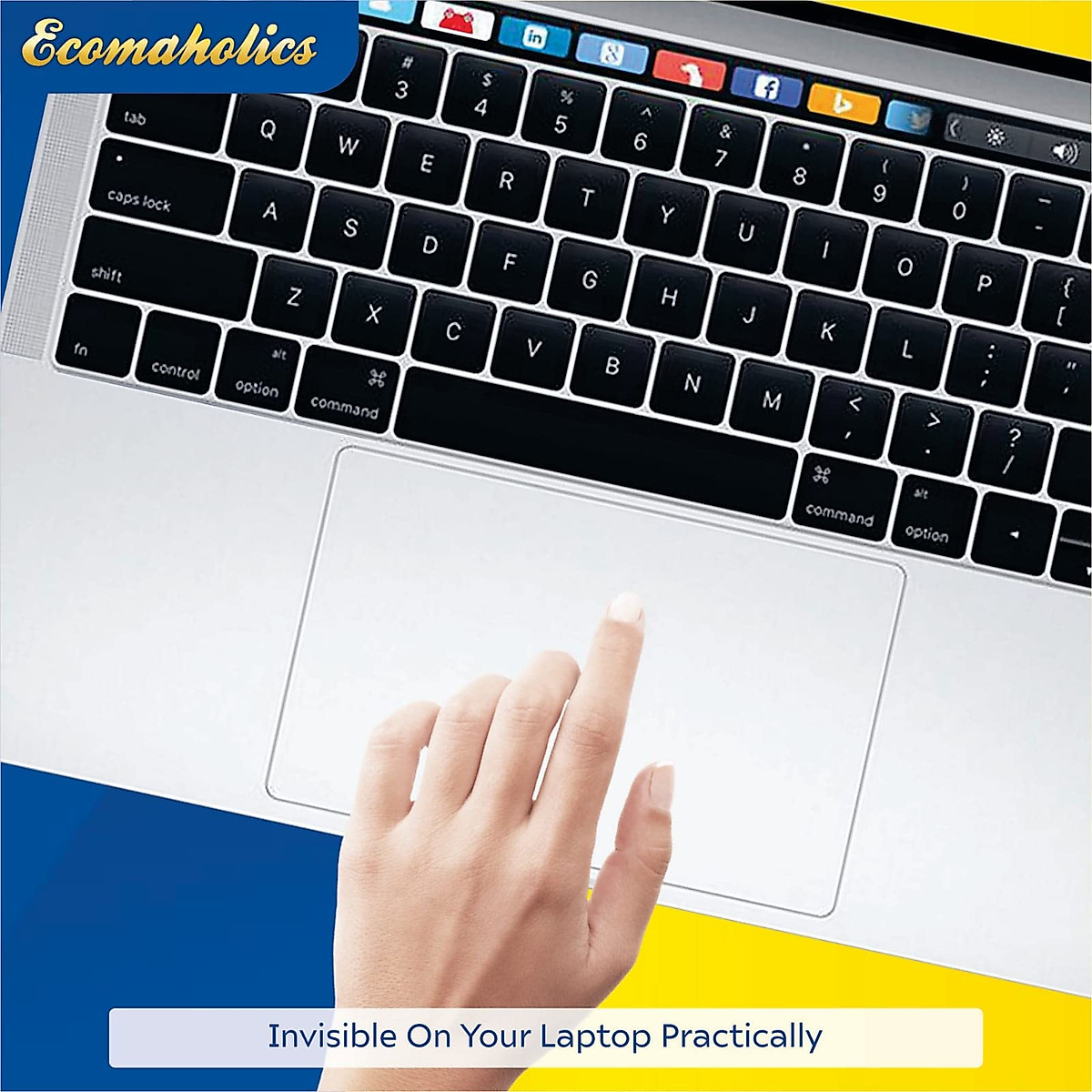 Ecomaholics ® 2 Pack Trackpad Touch Pad Protector Cover Skin for Lenovo ThinkPad X1 Yoga (7th Gen, 2022) 14 inch 2-in-1 Laptop Matte Finish Anti fingerprintLaptop Skin Accessories, Transparent