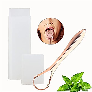 Tongue Scrapper – Premium Stainless Steel Tongue Cleaner for Your Tongue – Oral Care Tongue Tool for Bad Breath – Easy To Carry – Ideal for Travels, Meetings, Work, or Home Use (A, One Size)