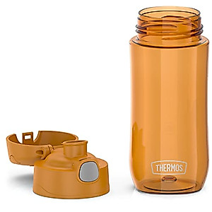 THERMOS FUNTAINER 16 Ounce Plastic Hydration Bottle with Spout, Tangerine