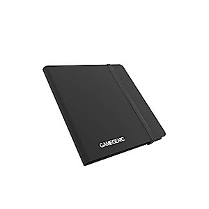Gamegenic Casual Album 24-Pocket, Black, 480 Card Capacity, Polypropylene Material