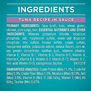 Purina ONE Natural, High Protein Wet Cat Food Variety Pack, True Instinct Turkey, Chicken & Tuna Recipes - (2 Packs of 12) 3 oz. Cans