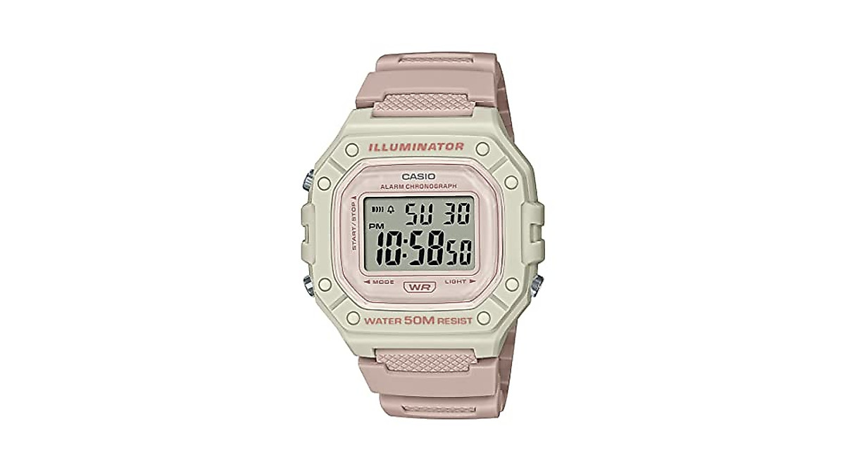 Casio Illuminator Sport Watch - Light Pink
