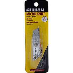 ALLWAY MK4 Chromed Die-Cast Retractable Micro Knife, 2-1/2"