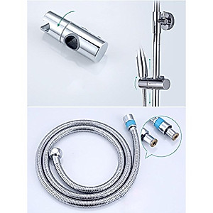 XZRWYB Shower Set Lift Up and Down Top Spray Refined Copper Temperature Control Shower