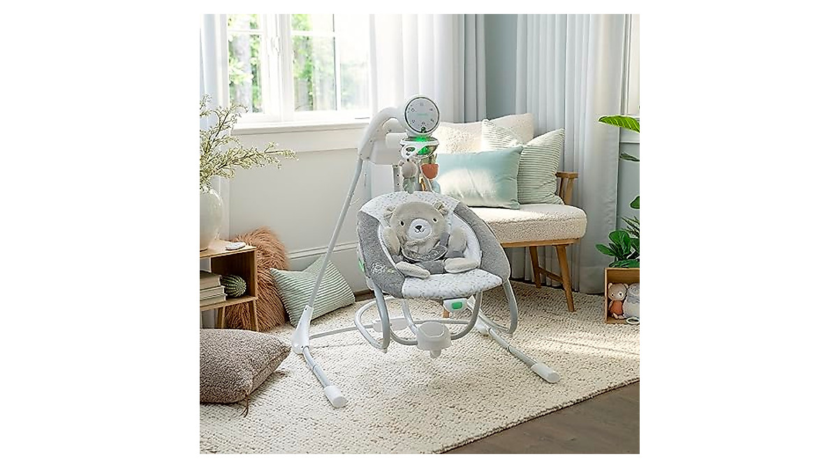 Ingenuity InLighten Soothing Swing & Rocker for Infants | Calming ...