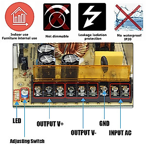 eTopxizu 12v 30a Dc Universal Regulated Switching Power Supply 360w for CCTV, Computer Project, 3D Printer