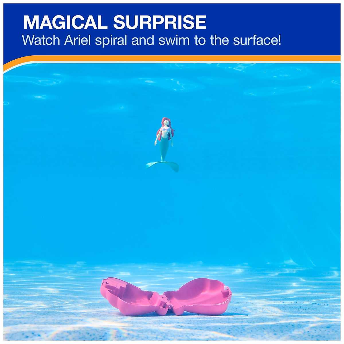 Swimways Disney Princess Ariel Dive N Surprise, Swimming Pool Accessories & Kids Pool Toys, Little Mermaid Party Supplies & Water Toys for Kids Aged 5 & Up