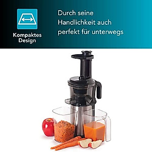 Shine Kitchen Co SJV-107-A Cold Press Slow Masticating Juicer, Stainless Steel