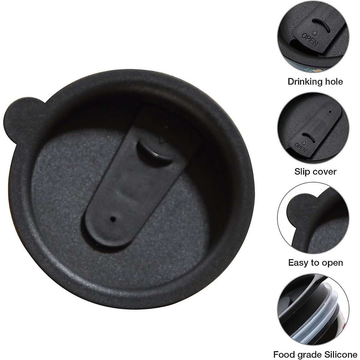 TZSSP Coffee Ceramic Mug Porcelain Latte Tea Cup With Lid 17oz. Yellow