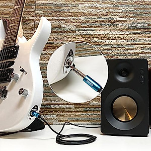 MillSO 1/4 to 3.5mm Headphone Adapter TRS 6.35mm 1/4 Male to 3.5mm 1/8 Female Stereo Jack Audio Adapter for Amplifiers, Guitar, Keyboard Piano, Home Theater, Mixing Console, Headphones - 12inch/30CM