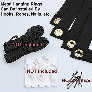 200-inch Large Projector Screen 16:9 Hanging Projection Screen Movie Screen Washable Fold-able Anti-Crease for Office Conference Presentation Theater Party