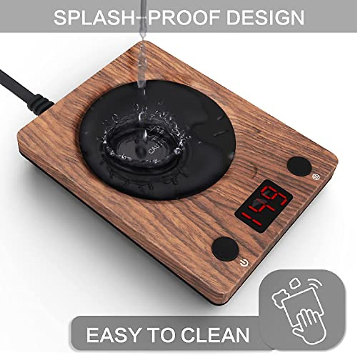 SEALON Coffee Mug Warmer for Desk - Electric Milk Tea Cocoa Beverage Coffee Cup Warmer Plate for Office Home Use with Auto Shut Off…