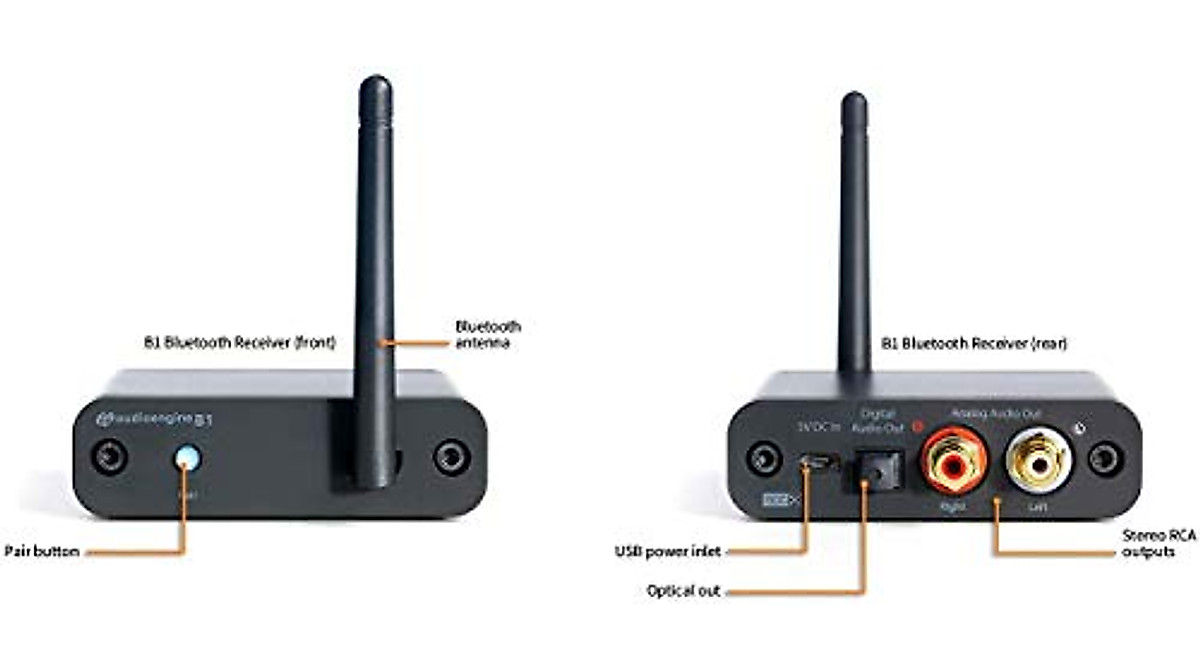 Audioengine B1 Bluetooth Receiver - High Fidelity Streaming