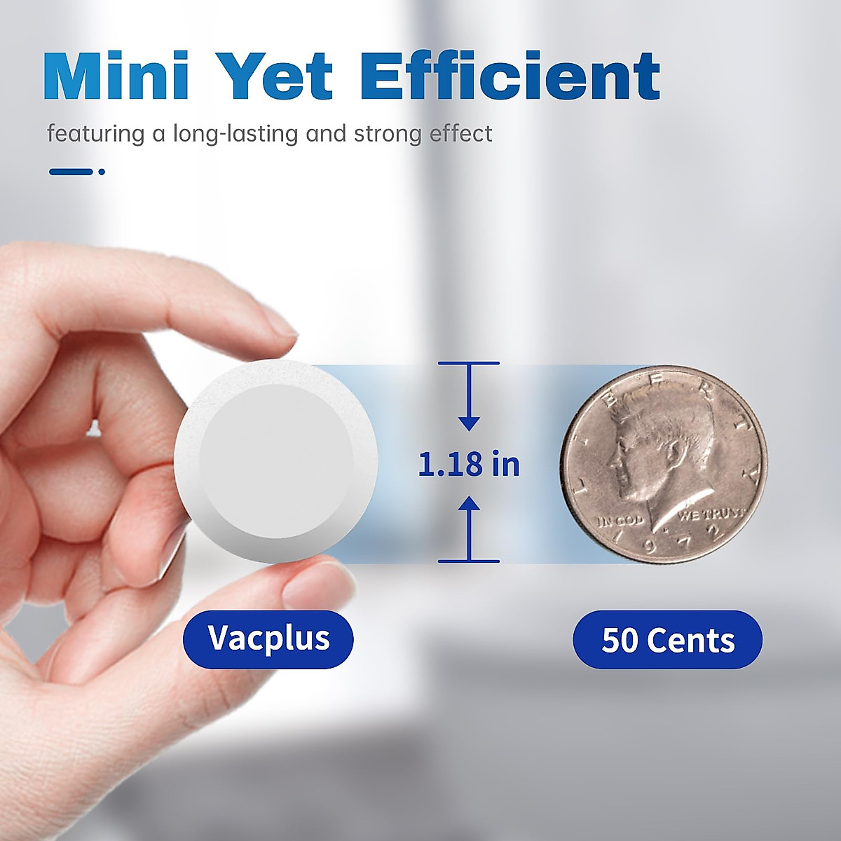 Vacplus Toilet Bowl Cleaner Tablets - 20 PACK, Automatic Toilet Bowl Cleaners with Bleach, Slow-Releasing Toilet Tank Cleaners for Deodorizing & Descaling, Household Toilet Cleaners against Tough Stains