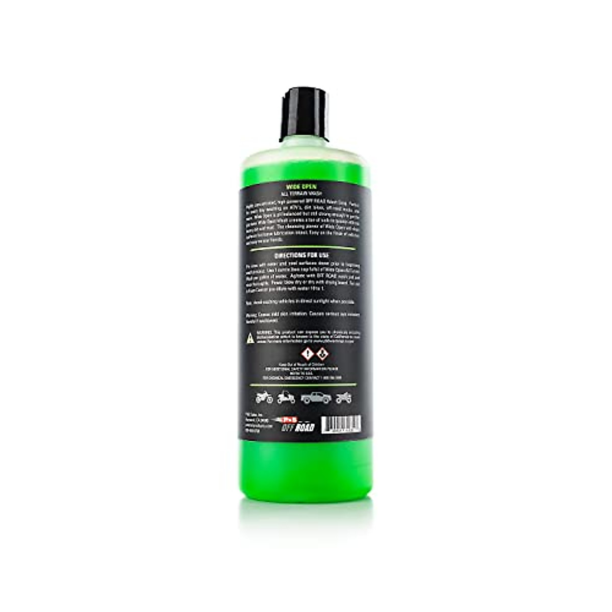 P&S Professional Detail Products - Off Road - Wide Open All Terrain Wash - Highly Concentrated Soap Designed for Tough Dirt & Mud; Safe on All Finishes; Perfect for Side-by-Sides and ATVs (1 Quart)