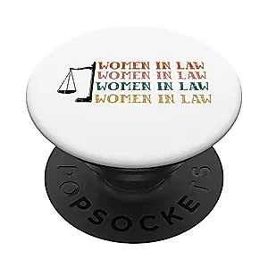 Women In Law Funny Lawyer Attorney Law School Graphic PopSockets Swappable PopGrip