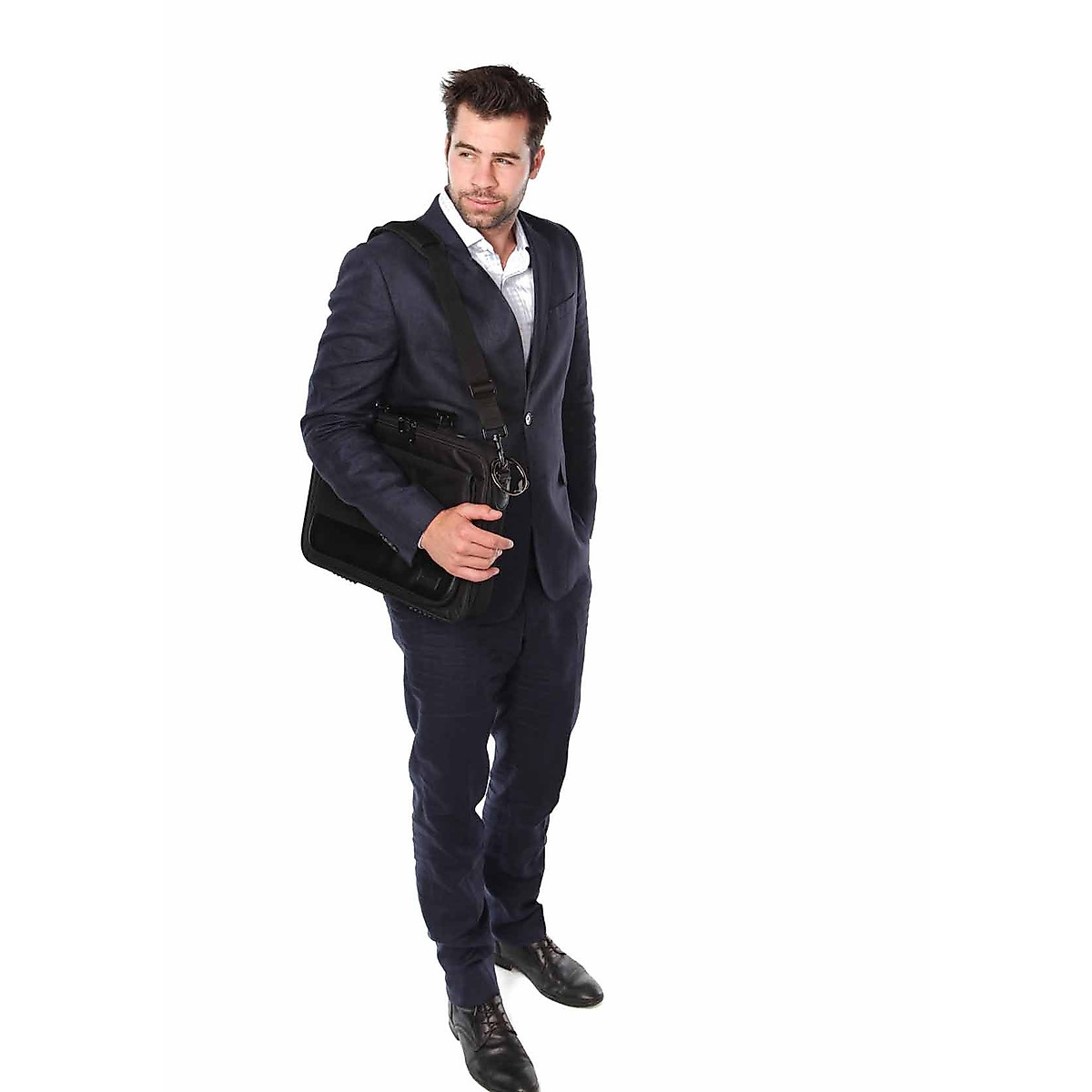 Clipa Bag Hanger - Matte Black PVD - The Ring That Opens Into a Hook and Hangs in Just 1/2" of Space, Holds 33 lbs., 3 yr. Warranty