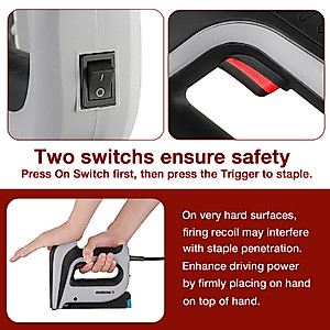 Arrow Electric Staple Gun Kit, Corded Stapler with 3750 Pieces T50 1/4", 3/8", 1/2" Staples, for Upholstery Professional and DIY Projects, T50ACD