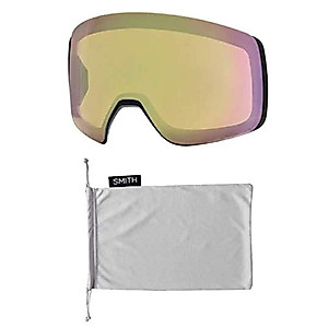 SMITH Optics 4D MAG Unisex Snow Winter Goggle - Black, ChromaPop Everyday Red Mirror