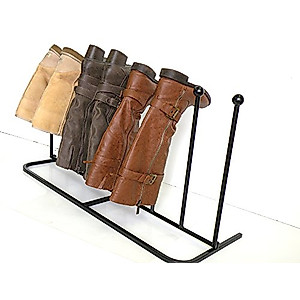 Solid Aim Tools 4-Pair Boot Rack ,Boot Organizer Creative Indoor/Outdoor Wrought Iron Boot Rack Stand , Elegant & Steady Boot Organizer By Present Natural.