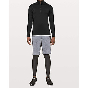 lululemon Mens Metal Vent Tech 1/2 Zip Long Sleeve Shirt (Black, XL)