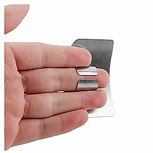 ORYOUGO 2 Pack Finger Hand Protector,Stainless Steel Finger Guard Protector Avoid Hurting When Slicing and Dicing,Kitchen Utensils Accessories and Gadgets