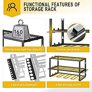 Spacecare Power Tool Organizer- Power Drill Tool Holder- Heavy Duty Tool Shelf & 1 Pack 3 Layers Tool Rack Cordless Drill Holder- Floating Tool Shelf Wall Mounted Tool Storage Rack for 4 Drill Holders