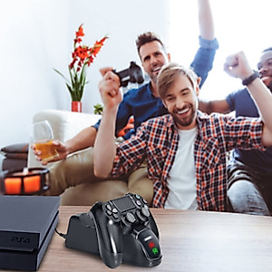 Controller Charger forPS4, Dual USB Controller Charging Station for Pstation 4/PS4/ Slim/ PS4 Pro Charging Dock Stand Station