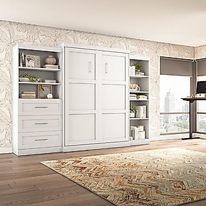 BESTAR Pur Murphy, Space-Saving Wall Bed for Multi-purpose Room, QUEEN, White