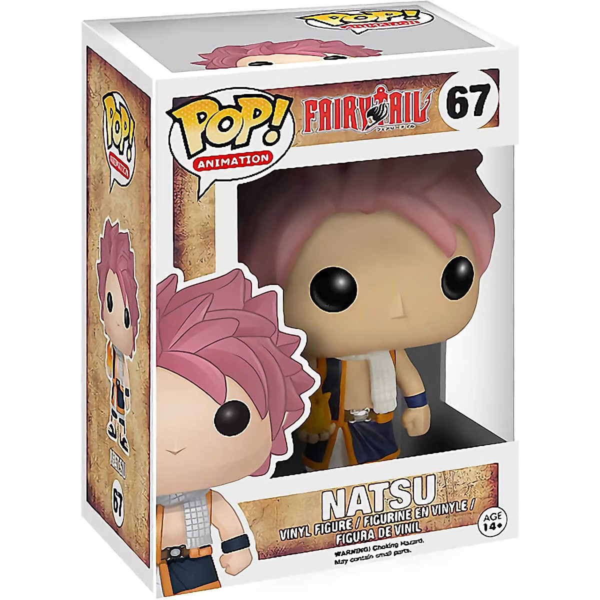POP Fairy Tail - Natsu Funko Pop! Vinyl Figure (Bundled with Compatible Pop Box Protector Case), Multicolored, 3.75 inches