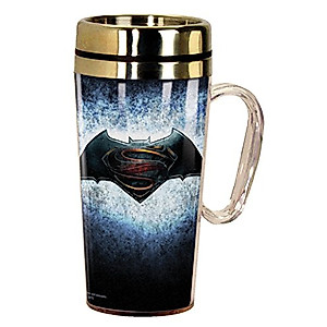 Spoontiques 17200 Dawn of Justice Logo Insulated Travel Mug, Multi