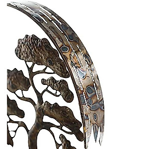 Vivaterra Bonsai Tree Wind Spinner, 63.25" H, Zen Garden Spinner, Recycled Metal Spinner with Outside Metal Sculpture Stake Construction for Patio Lawn & Garden Decoration