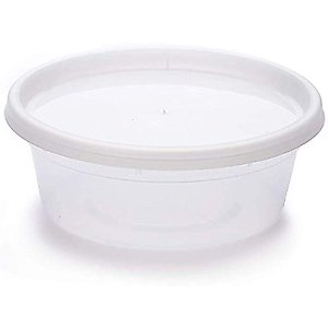 YW Deli Food Storage Containers with Lids (48 Count) (8oz)