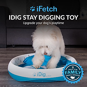 iFetch iDig Stay Dog Digging Toy, Interactive Sniff Mat for Dogs, Activity Treat Puzzle for Mental Stimulation and Enrichment