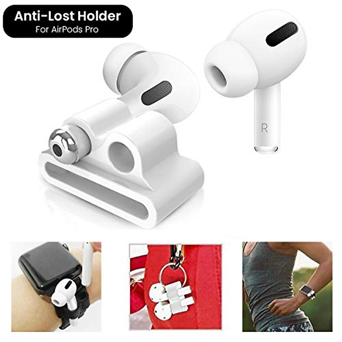 for Airpods Pro Case Accessories Set,12 in 1 Silicone for Airpod Pro Accessory Kit,Protective Cover for Airpods Pro Charging Case w/Keychain/Ear Cover/Ear Hook/Watch Band Holder/Strap/Ring/Box