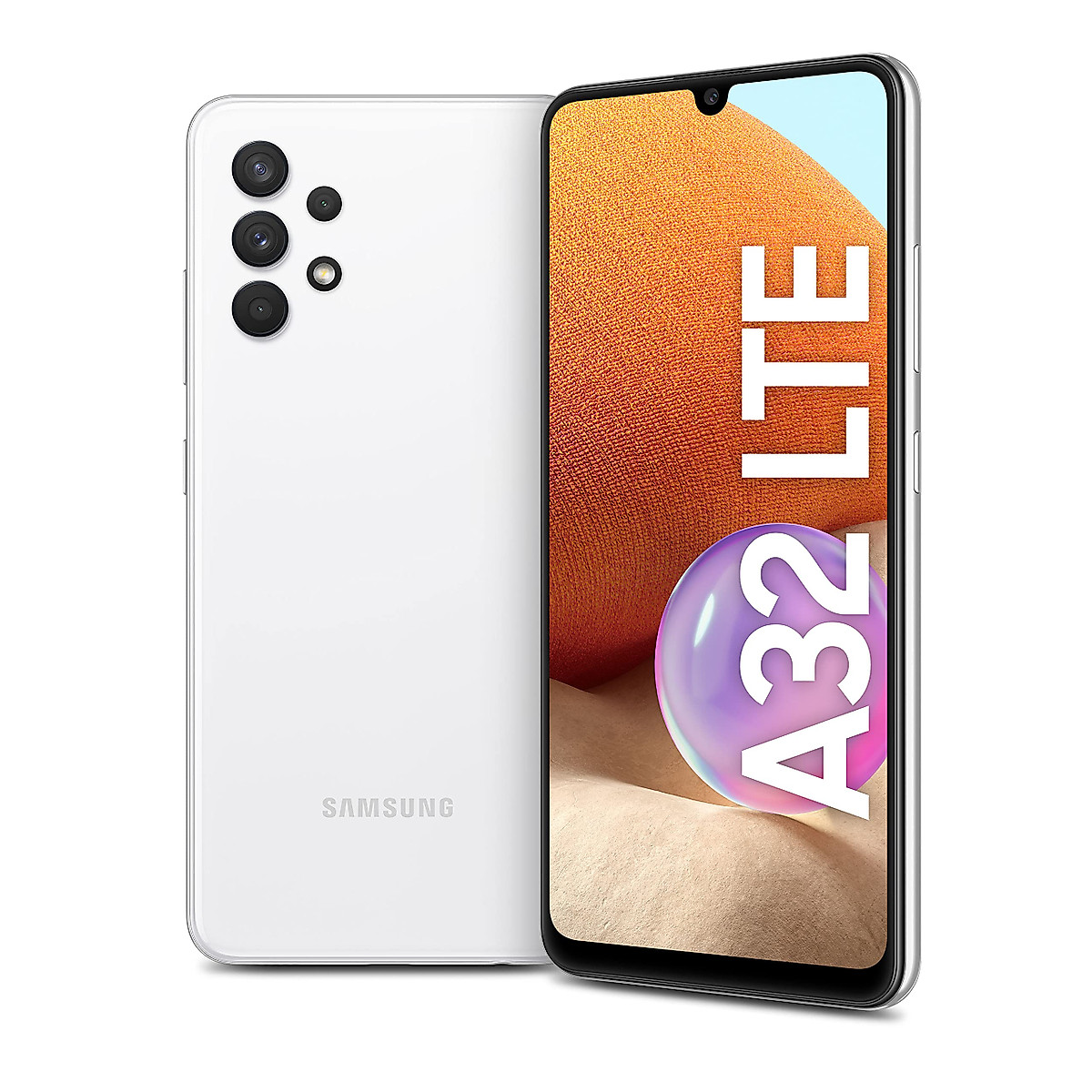 Samsung Galaxy A32 4G Dual A325F-DS 128GB 6GB RAM Factory Unlocked (GSM Only | No CDMA - not Compatible with Verizon/Sprint) International Version - Awesome White