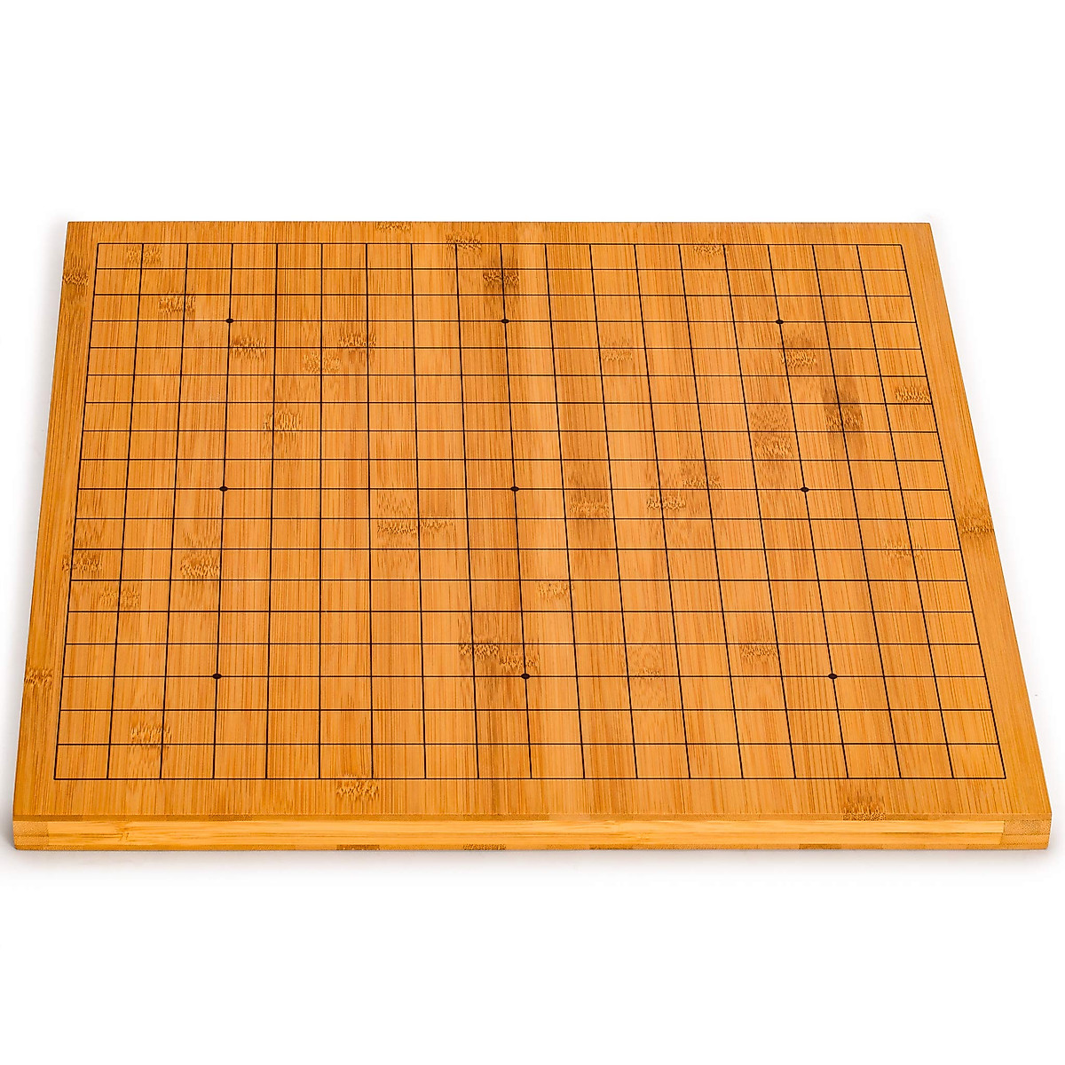 Yellow Mountain Imports Bamboo 0.8-Inch (2-Centimeter) Reversible 19x19 / 13x13 Go Game Board (Goban)
