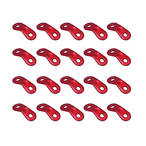DGQ 20 Pieces Aluminum Alloy Guyline Cord Adjuster Tent Tensioners Rope Adjuster for Tent Hiking Camping Backpacking Picnic Shelter and Shade Canopy Outdoor Activity