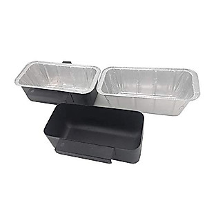 Firsgrill 30 Pack Professional Replacement Blackstone 17" 22" 28" 30" 36" Aluminum Foil Tray Drip Pans Griddle Grease Cup Liners 8" L x 3.75" Wx 3" D