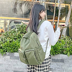 DINGZZ Fashion Women Backpack School Backpack College Student Travel Canvas Bags Female Book Bag (Color : D, Size : 28 * 12 * 37CM)