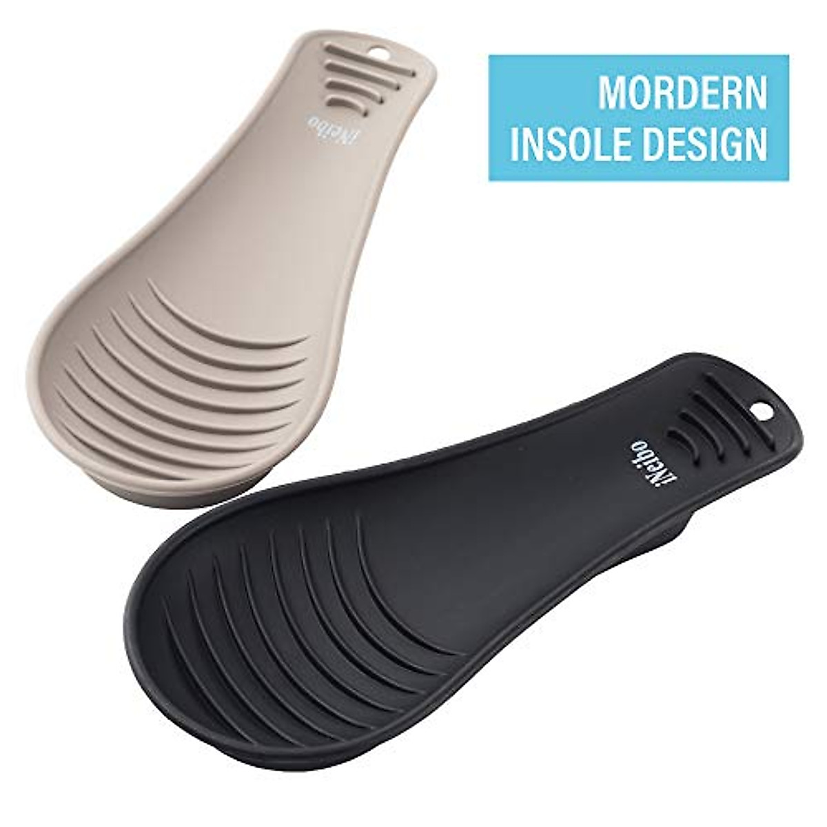 iNeibo Silicone Spoon Rest For Kitchen Counter, Silicone Spoon Holder –Silicone Utensil Rest for Stove Top