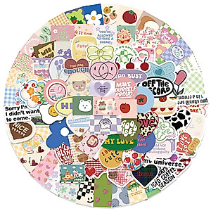 ZJSXINDI kawaii deco stickers cute Scrapbook Stickers 90pcs Cute small Stickers Set,Cardstock Stickers Decorative Masking Stickers for Personalize Laptop Scrapbook Daily Planner and Crafts (deco stickers)