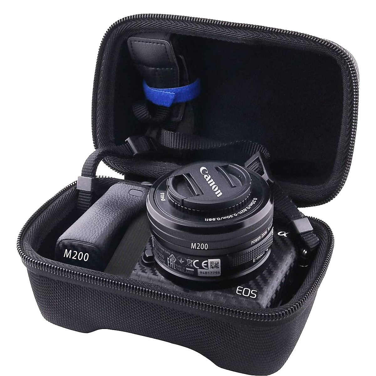 waiyu Hard Carrying Case for Canon EOS M200/M100 Camera 15-45mm Lens