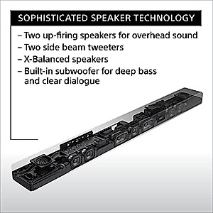 Sony HT-A7000 7.1.2ch 500W Dolby Atmos Sound Bar Surround Sound Home Theater with DTS:X and 360 Spatial Sound Mapping, works with Alexa and Google Assistant